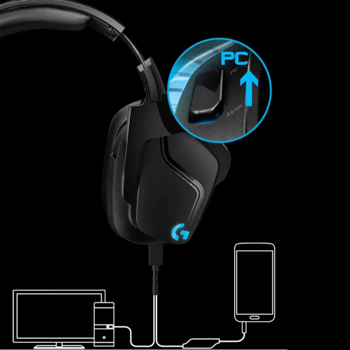 หูฟัง Logitech G633s 7.1 LIGHTSYNC Headphone