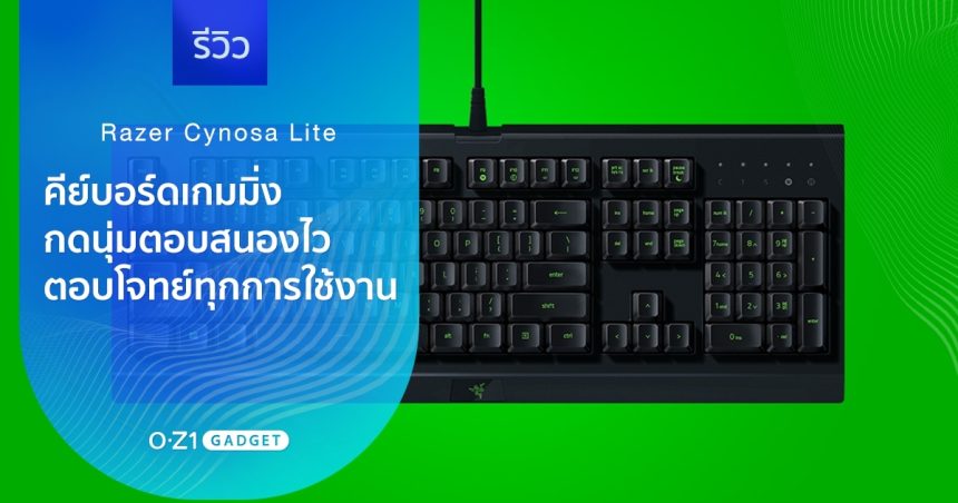 รีวิว Razer Cynosa Lite คีย์บอร์ดเกมมิ่ง กดนุ่มตอบสนองไว ตอบโจทย์ทุกการ ...